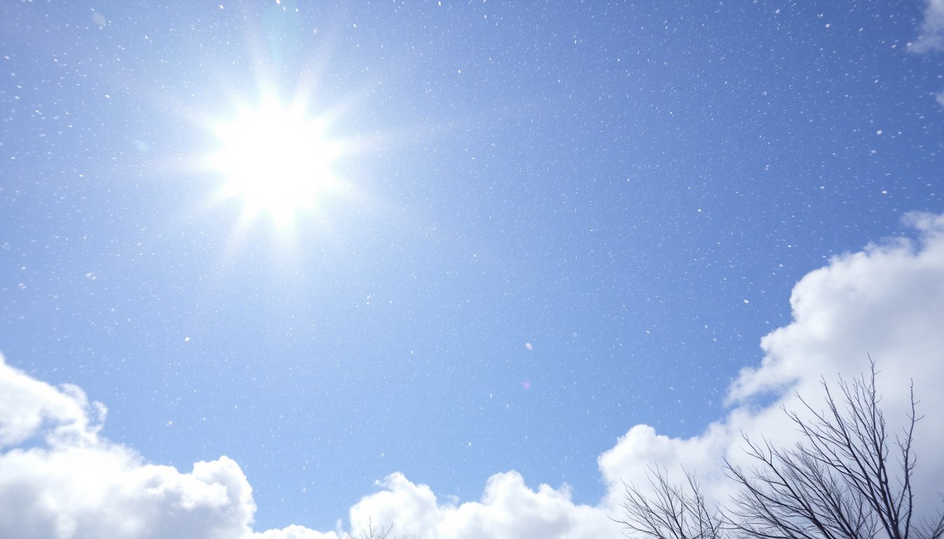 Why It Can Be Sunny and Snowing at the Same Time - BelowClouds.com