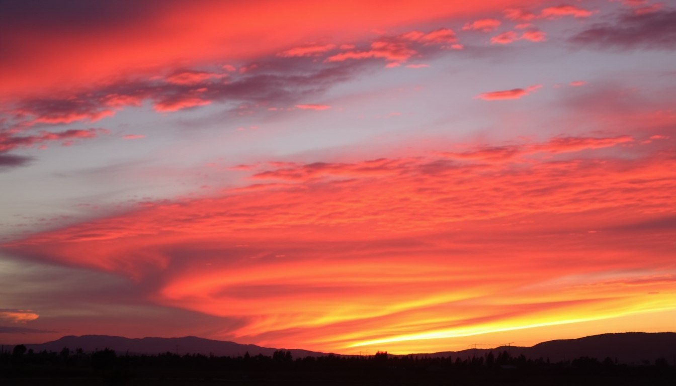 What Causes Dramatic Sky Color Changes at Sunset - BelowClouds.com
