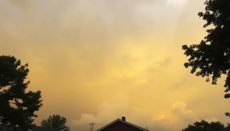 What Causes the Sky to Turn Yellow Before a Storm - BelowClouds.com