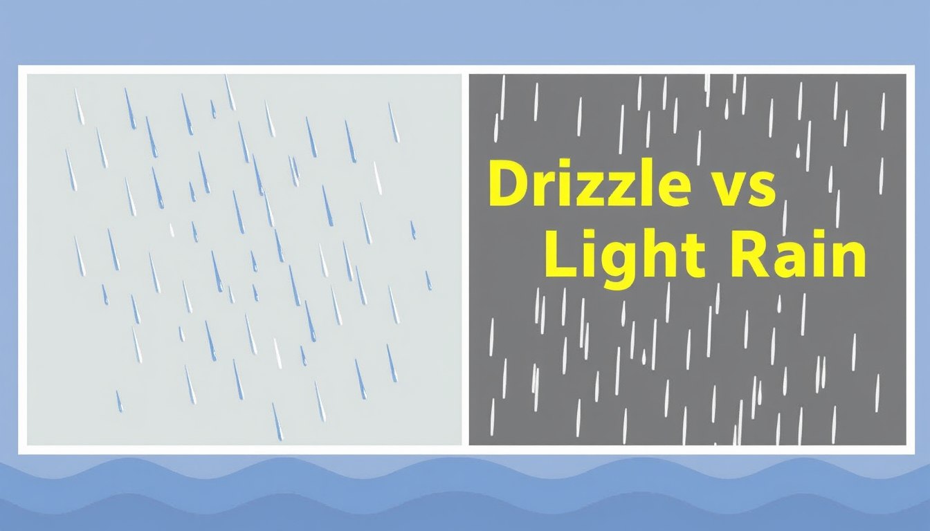 What Causes Drizzle vs Light Rain - BelowClouds.com